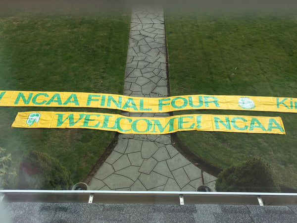 1984 Seattle Final Four COURTSIDE BANNER Sign - VintageSportsGear